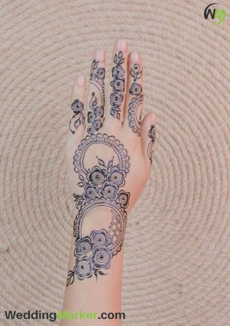 100+ Simple Mehndi Designs For Back Hands | WeddingMarker